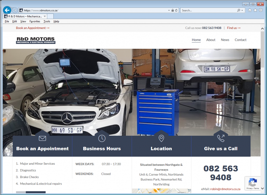 New website for R&D Motors – ::pixelmagic::
